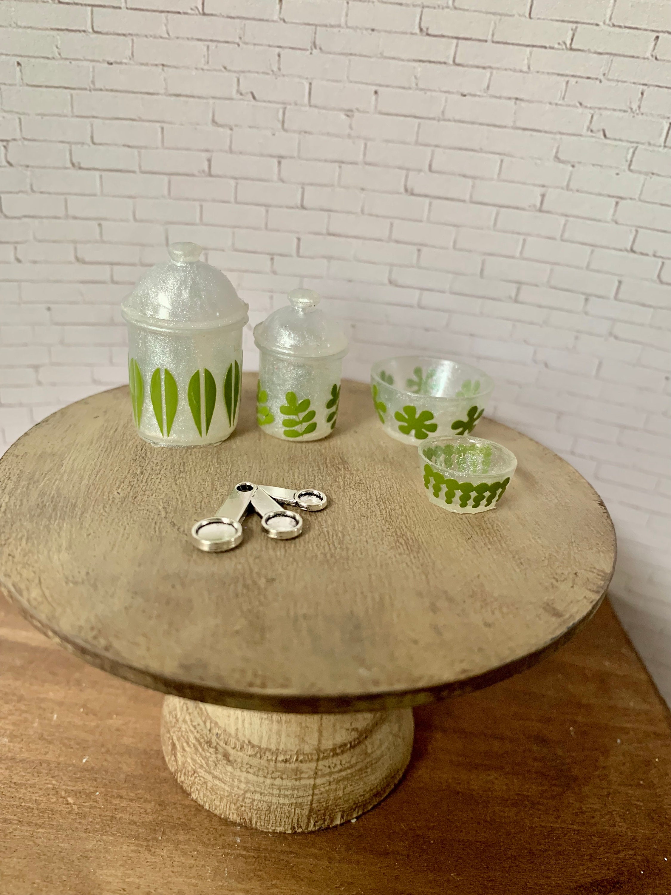 Miniature Bundle Lot Set Retro Patterns Pyrex Canisters Mixing Bowls ...