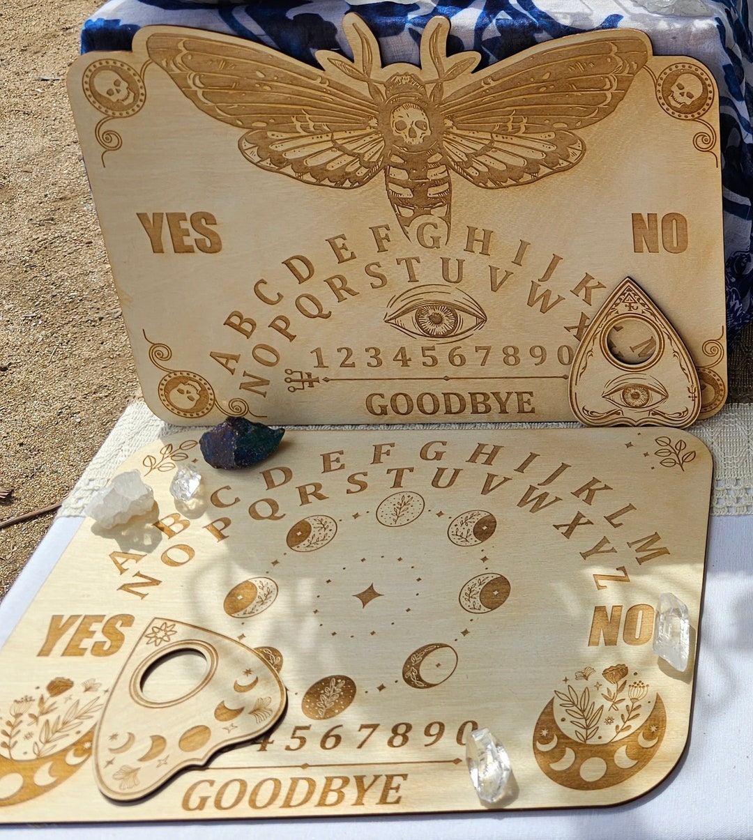 Wooden Spirit Board / Ouija Board / Celestial Divination Board / Ouija ...
