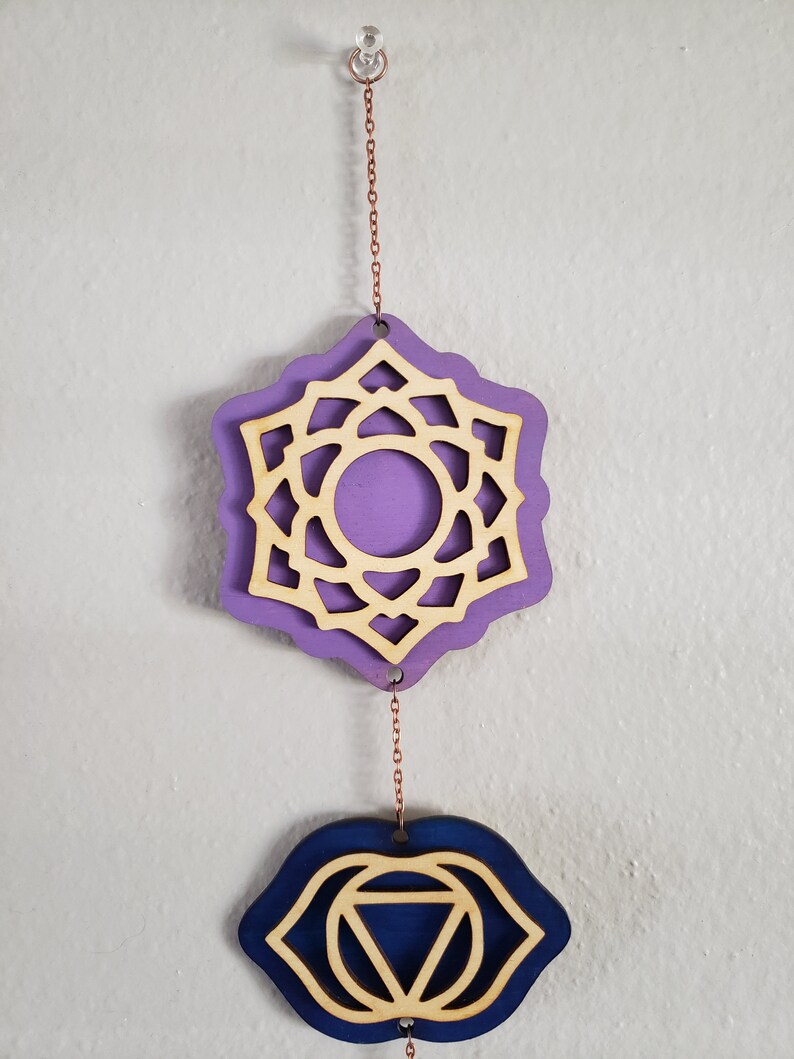Seven Chakras Wall Hanging / Chakra Wall Decor / Rainbow Chakra Wall ...