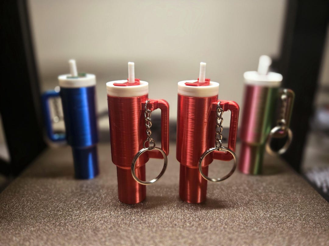 Mini Chapstick Tumbler Keychain 3D Print STL - Etsy