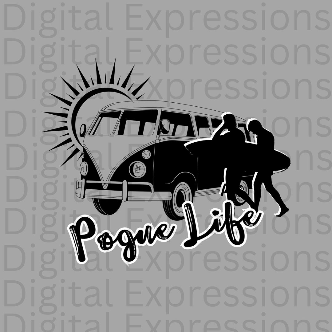 Pogue Life Tshirt Png Pogue Life Beach Design PNG Beach Life JPG File ...