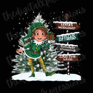 Christmas Elf PNG Elf Clipart Instant Download Printable Christmas ...