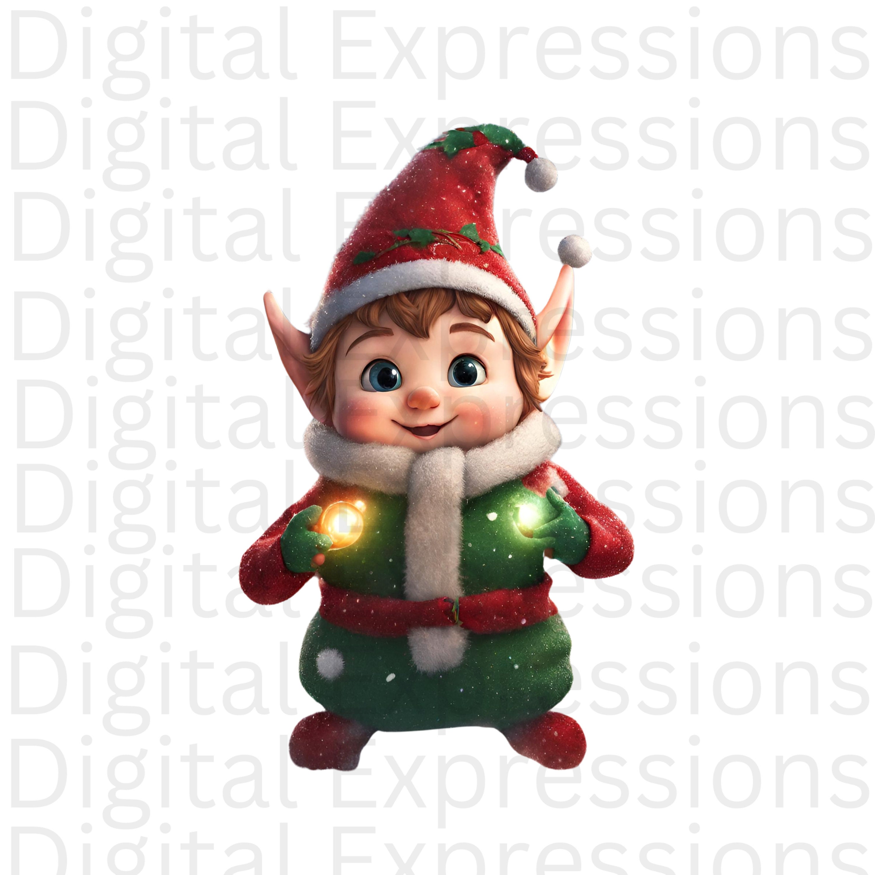 Set of 3 Christmas Elves PNG Christmas Elf Graphic Christmas Design Elf ...