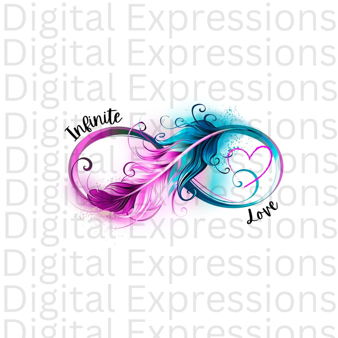 Infinity PNG Infinite Love Instant Download Tie Dye Printable Png ...