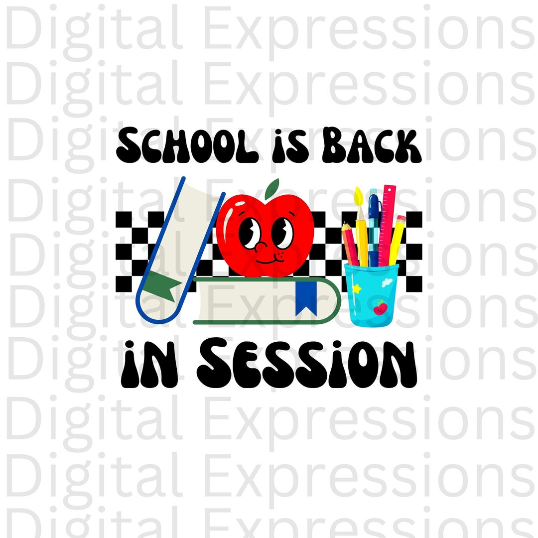 School is Back in Session Teacher PNG for Tshirt Back to School Teacher ...