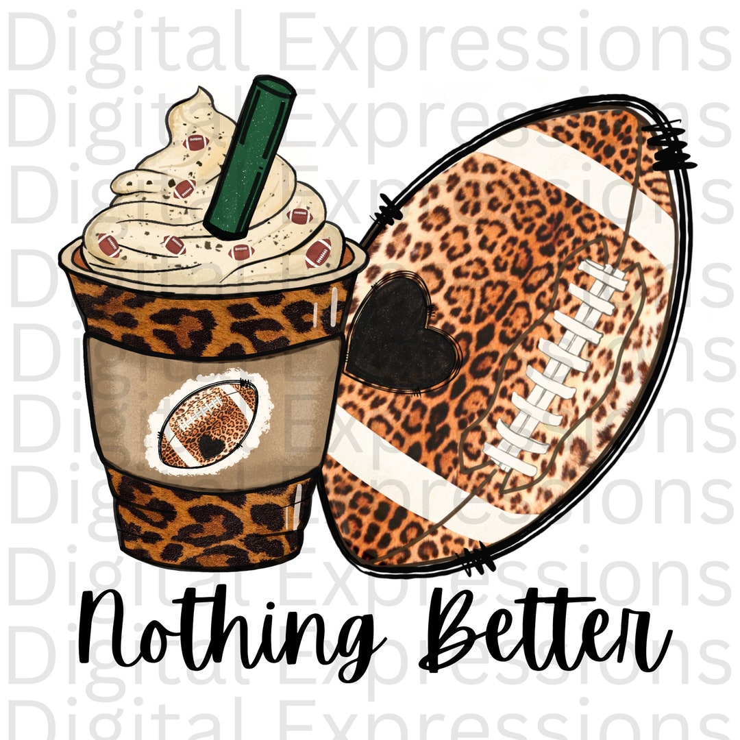 Football PNG Coffee Graphic Digital Download Printable Design Instant ...
