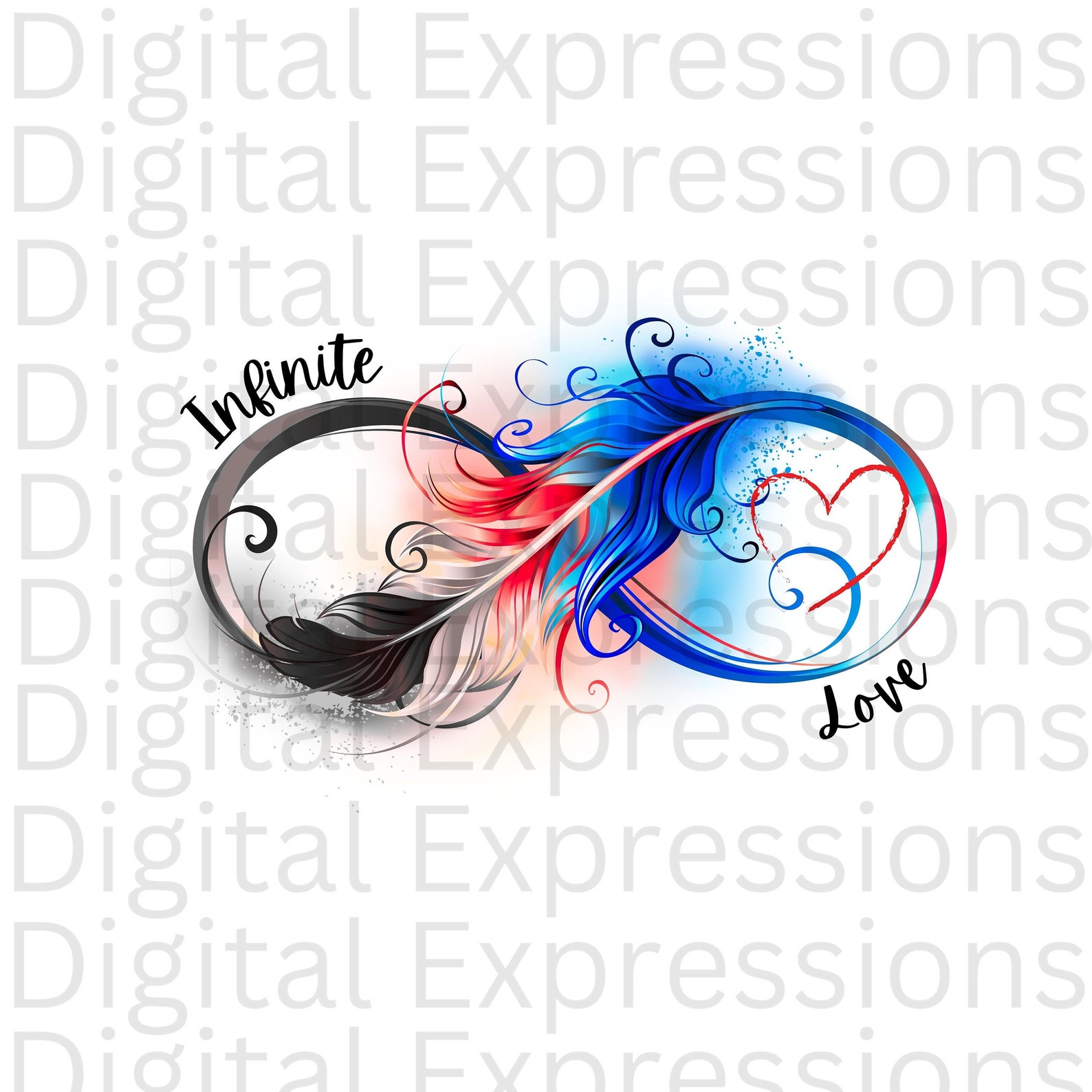 Infinite Love PNG Infinity Instant Download Tie Dye Printable - Etsy