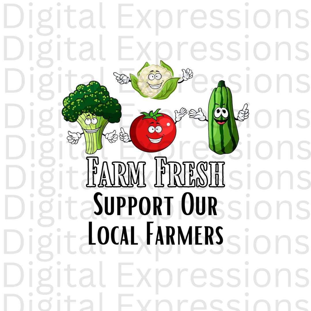Support Our Farmers PNG Instant Download Printable Png T Shirt Design ...