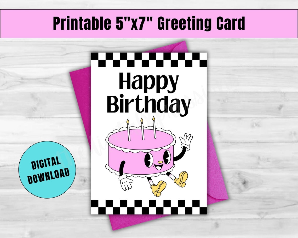 Printable Kids Birthday Card Printable Birthday Card Kids Gift for Kids ...
