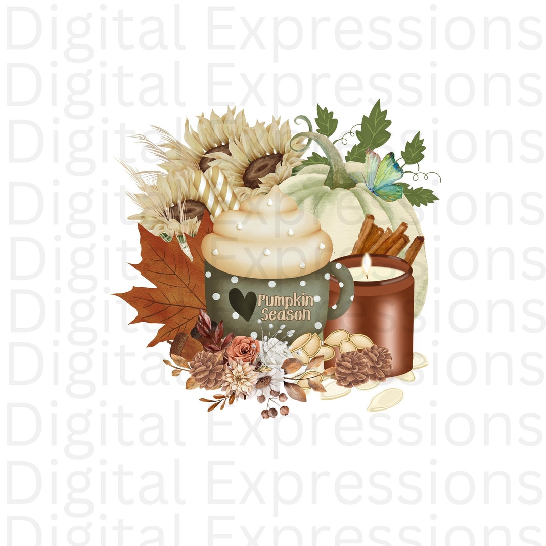 Autumn PNG JPG Instant Download Fall Printable Png Digital Download ...