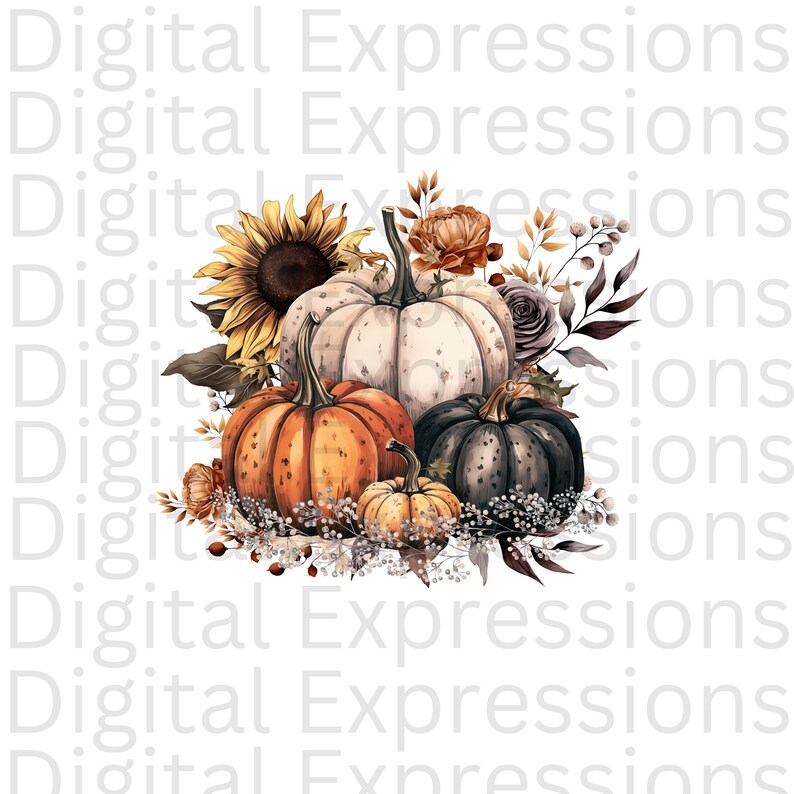 Fall Pumpkin PNG JPG Instant Download Fall Printable Png - Etsy