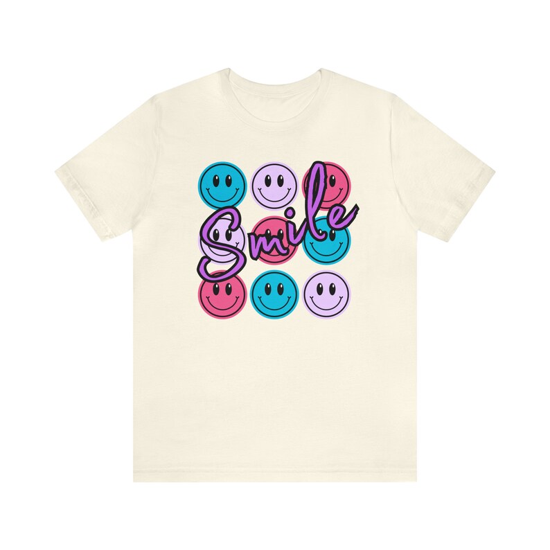 Womens Smiley Face Shirt Womens Emoji Tshirt Smile Tshirt Summer Shirt ...