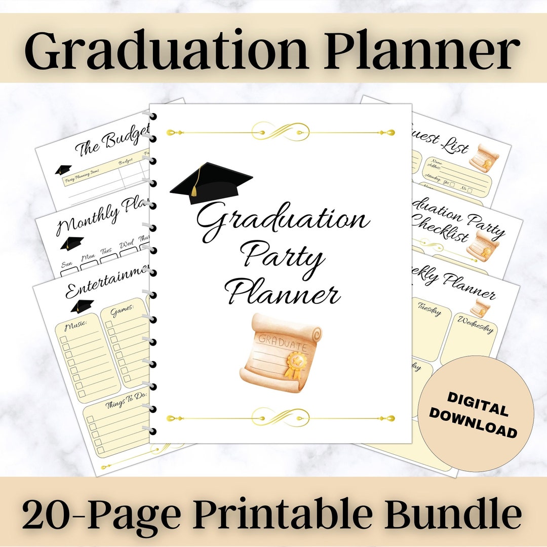High School Graduation Planner PDF Files Instant Download Printable ...