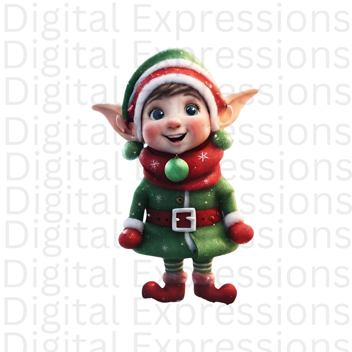Set of 3 Christmas Elves PNG Christmas Elf Graphic Christmas Design Elf ...