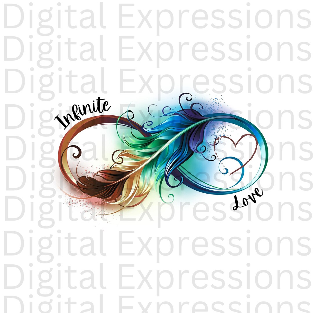 Infinite Love PNG Infinity Instant Download Tie Dye Printable Png ...
