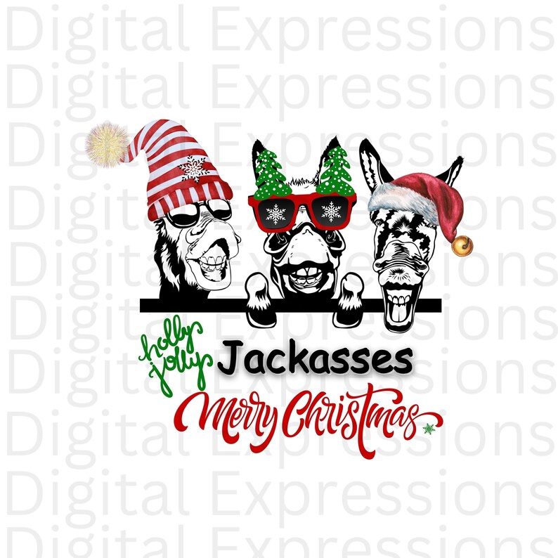 Donkey PNG Christmas PNG Instant Download Printable Png Jackass Shirt ...