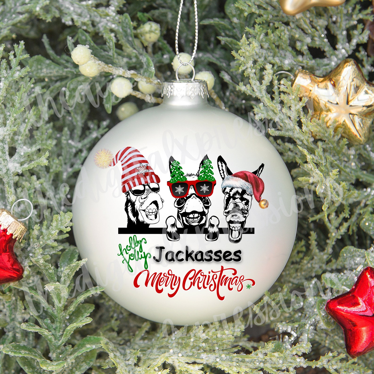 Donkey PNG Christmas PNG Instant Download Printable Png Jackass Shirt ...