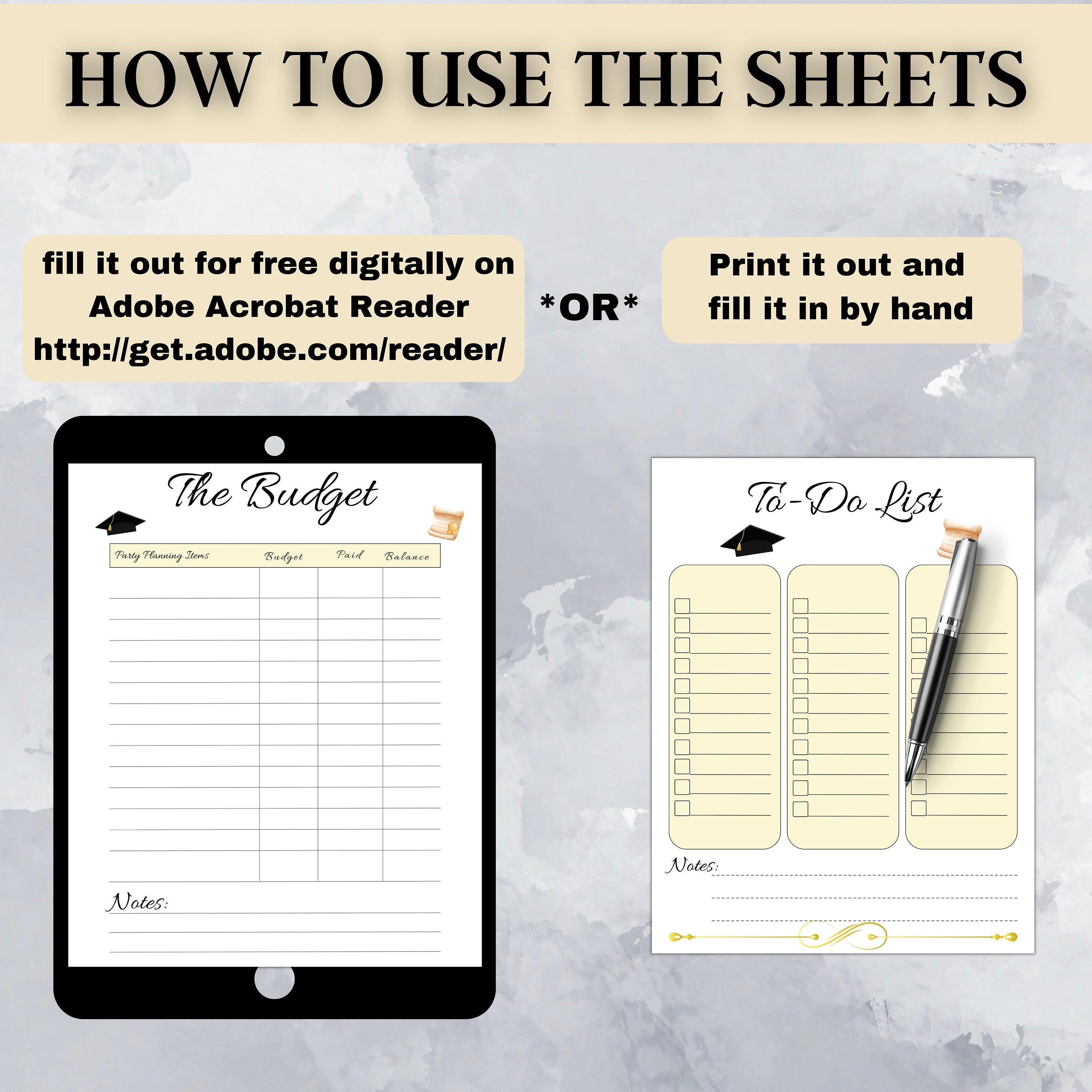 High School Graduation Planner PDF Files Instant Download Printable ...