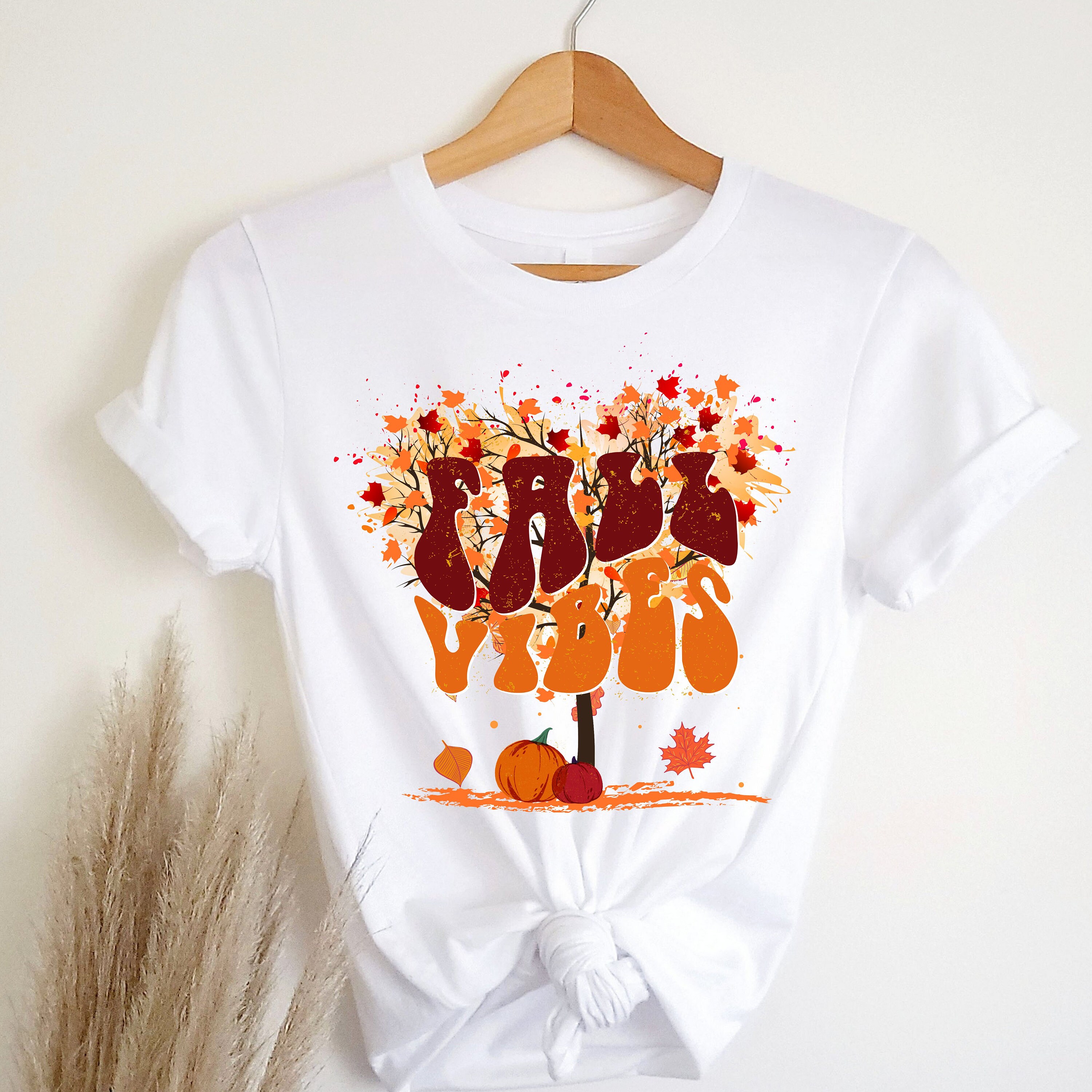 Fall Vibes PNG JPG File Instant Download Printable Png T Shirt Design ...