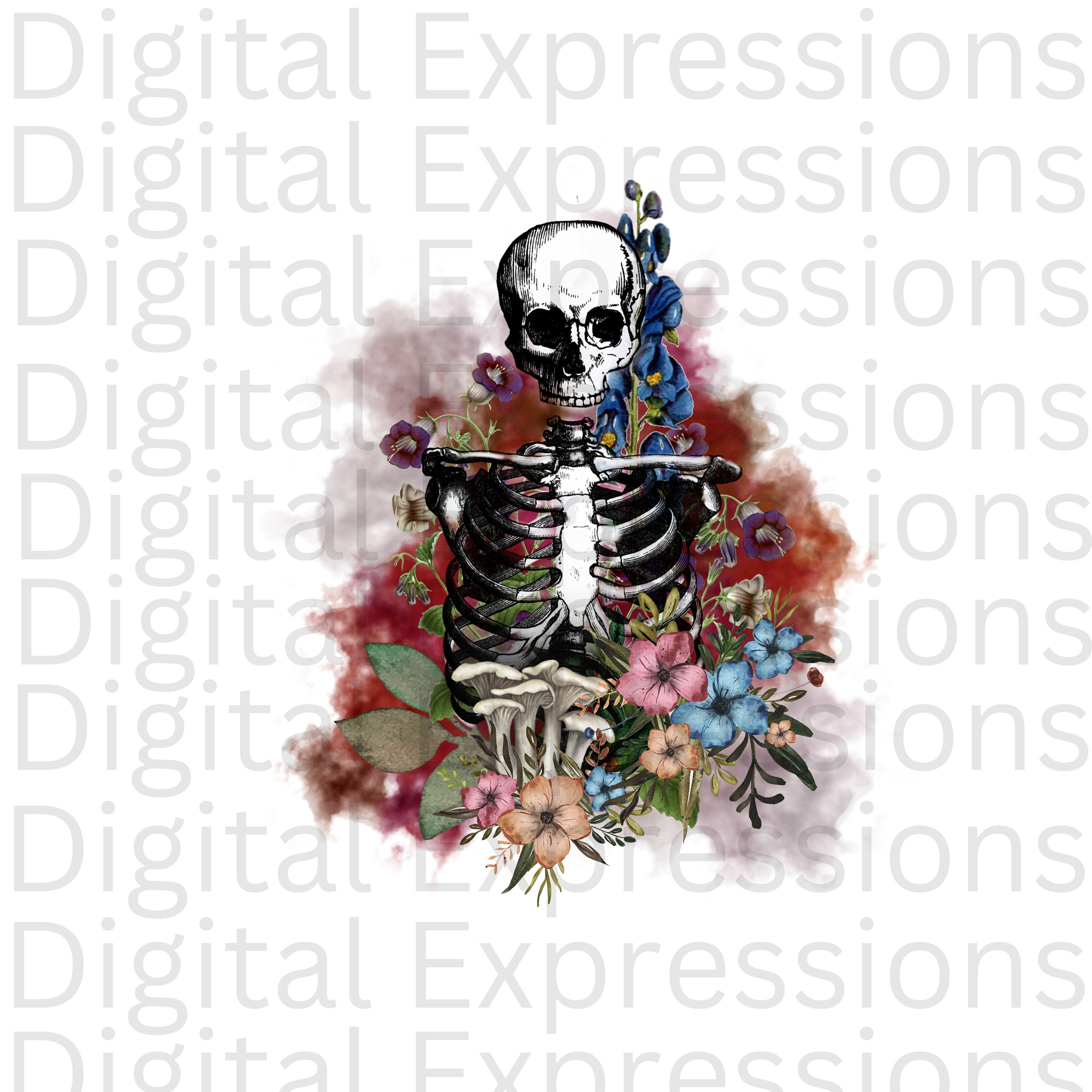 Skeleton Design PNG JPG File Instant Download Printable Png T Shirt ...