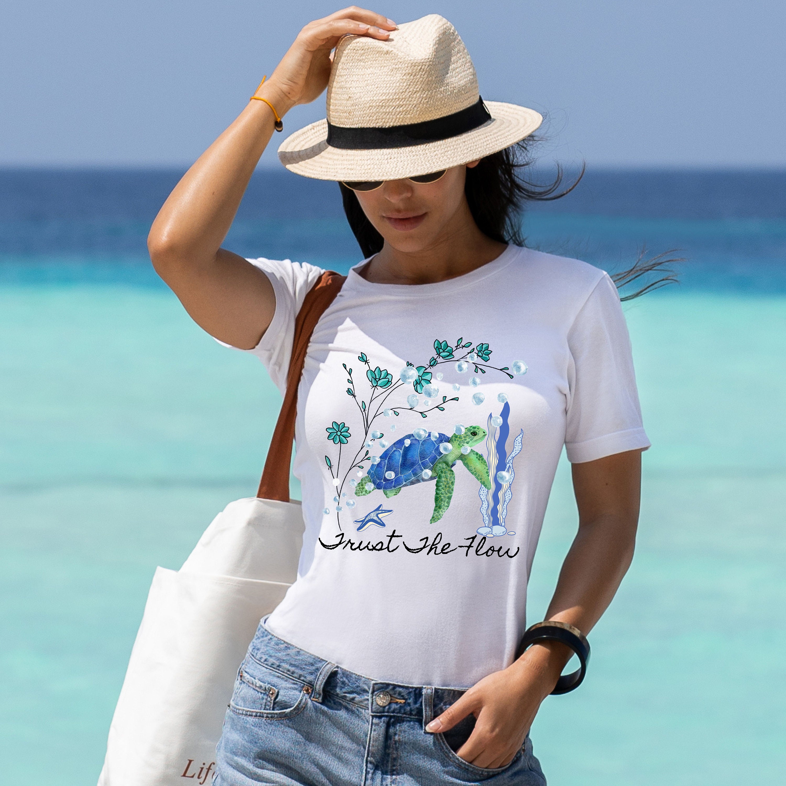 Sea Turtle Design PNG File Sea Turtle JPG File Instant - Etsy