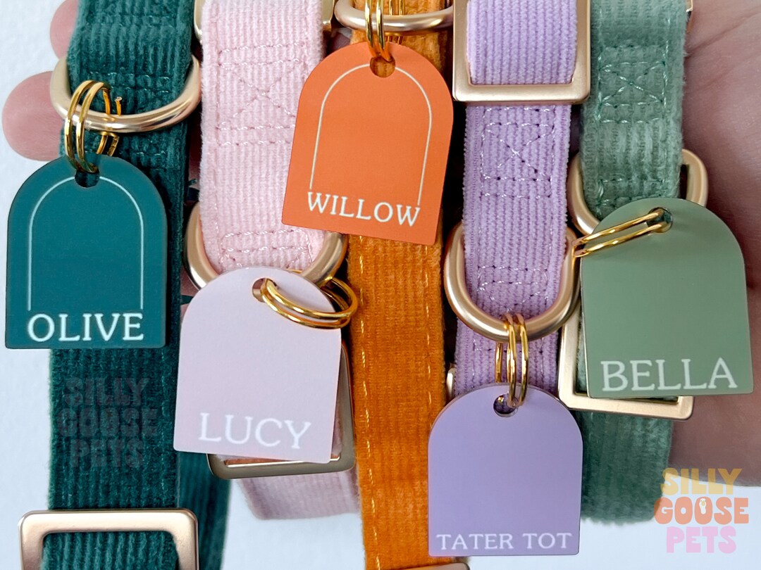 Arch Shape Pet ID Tag, Custom Unique Personalized Dog or Cat Tags ...