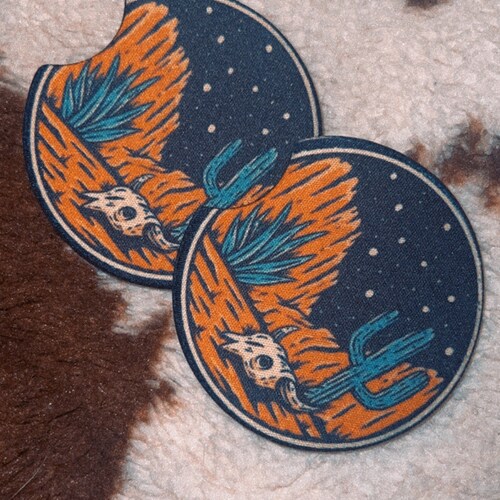 Western Car Coasters / Serape / Turquoise / Somebodys Pain in - Etsy