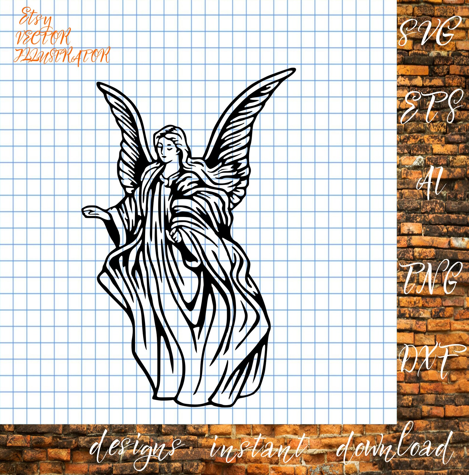 Guardian Angel Svg, Angel Svg, Angel Png, Svgpngpdfaiepsdxf, Files for ...