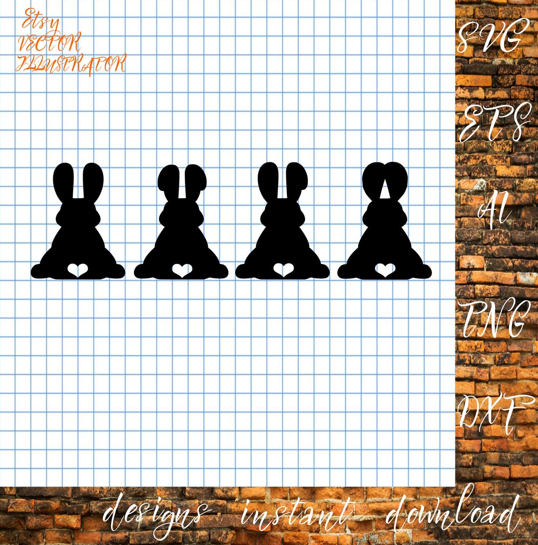 Osterhasen svg Hasen svg Hase svg Herz Hase svg süße Hasen - Etsy Schweiz