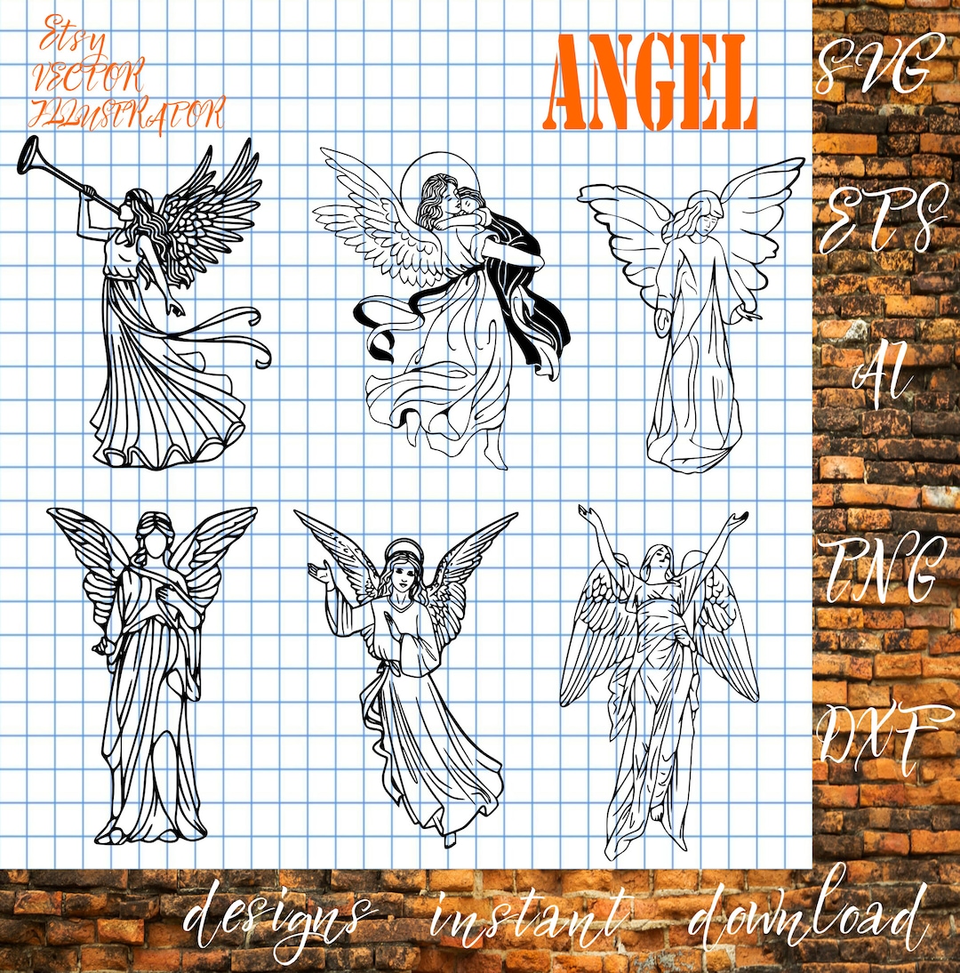Guardian Angel Svg, Angel Svg, Angel Png, Svgpngpdfaiepsdxf, Files for ...