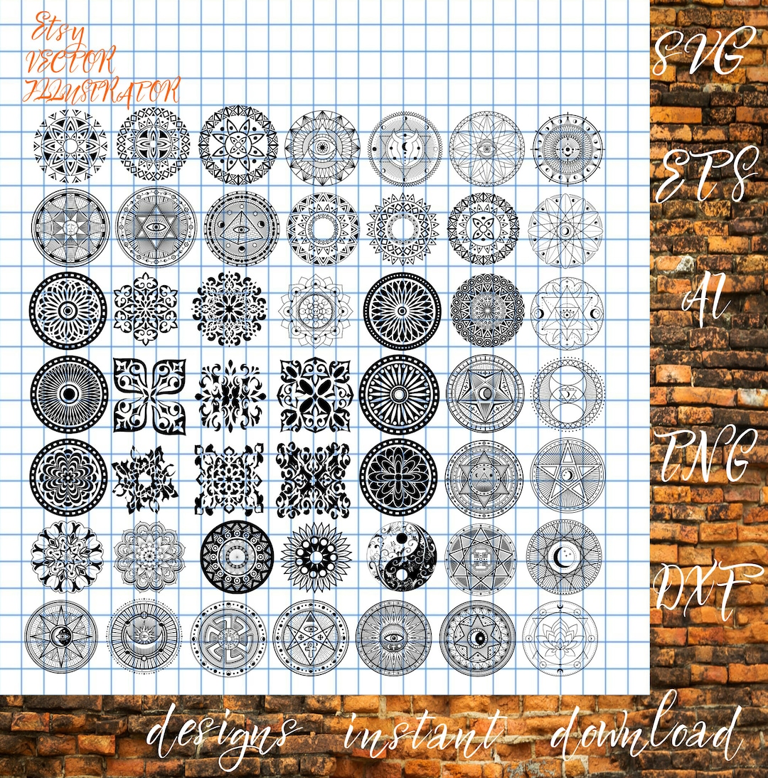 Alchemy Transmutation Circle Bundle, Alchemy Svg, Transmutation Svg ...