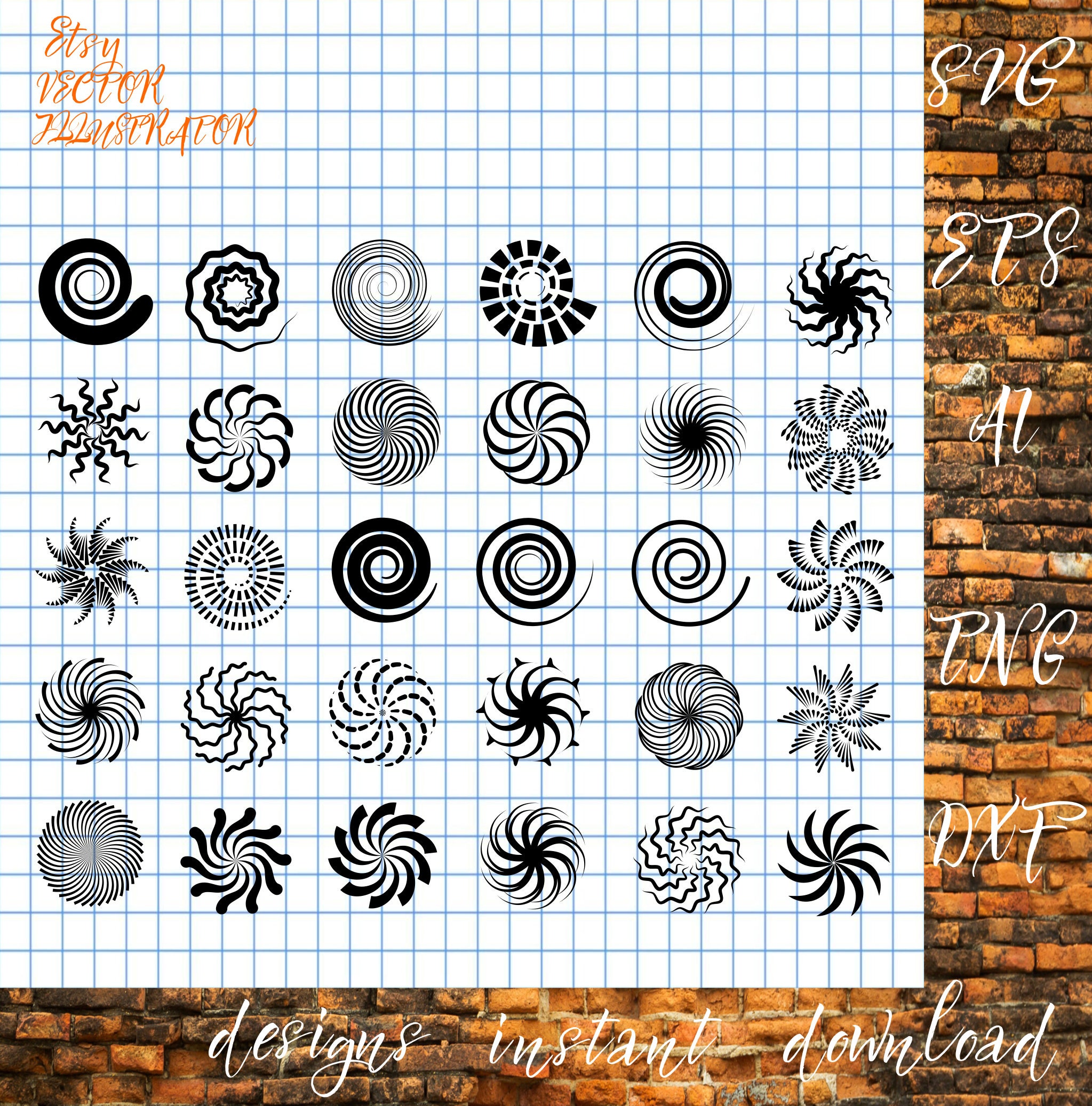 Spiral Svg Bundle, Spiral of Live, Spiral Svg, Spiral Cut Files, Swirl ...