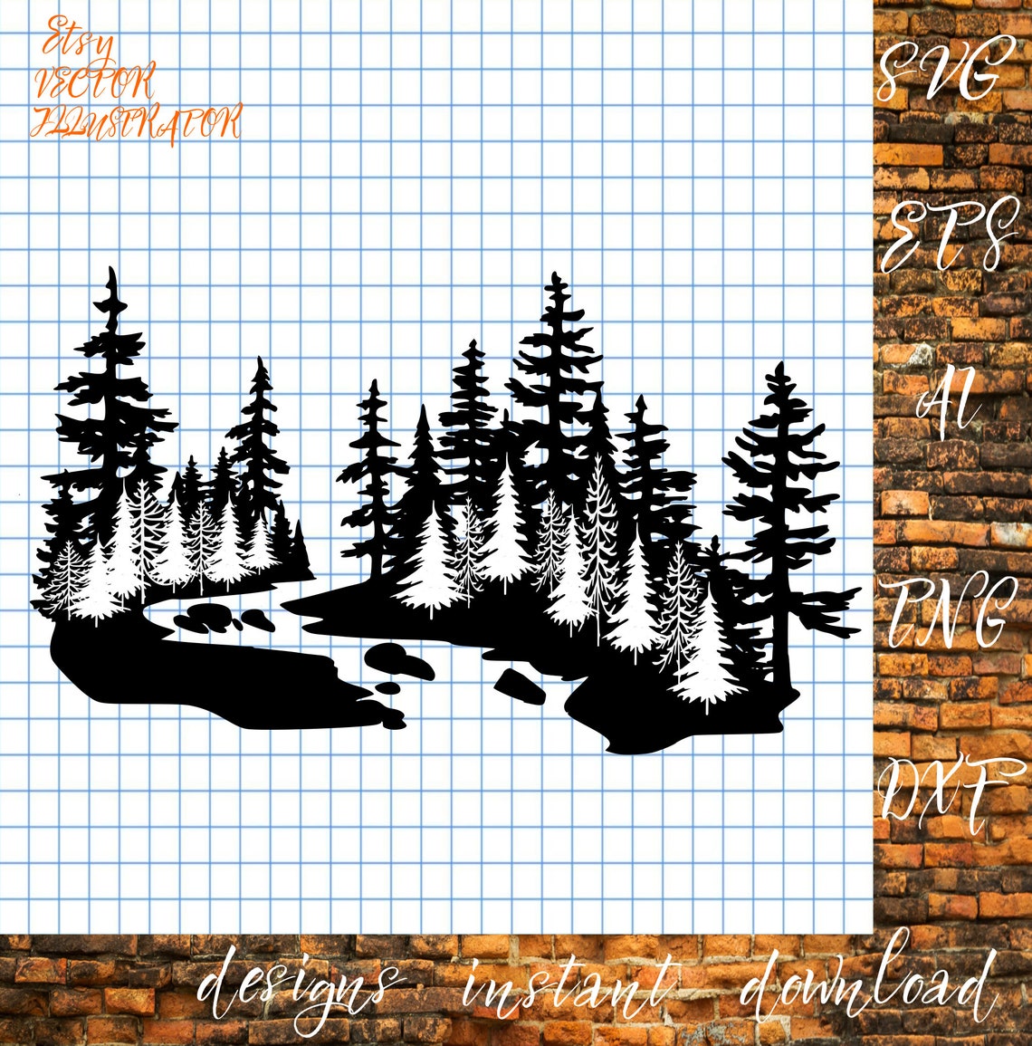 River Svg Stream Creek Lake Forest Instant Download for - Etsy Canada