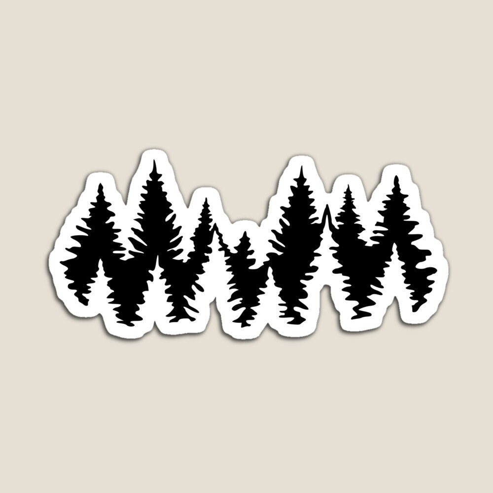 Treeline Silhouette Svg, Forest Svg, Cut File, Pine Tree Svg, Woods Svg ...