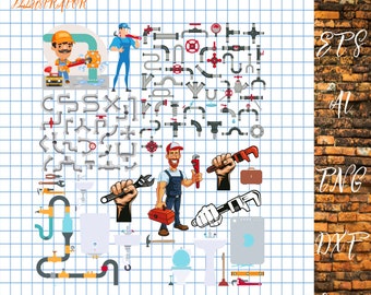 Plumber SVG Bundle, Svg Files for Cricut, Commercial Use SVG, Plumber ...