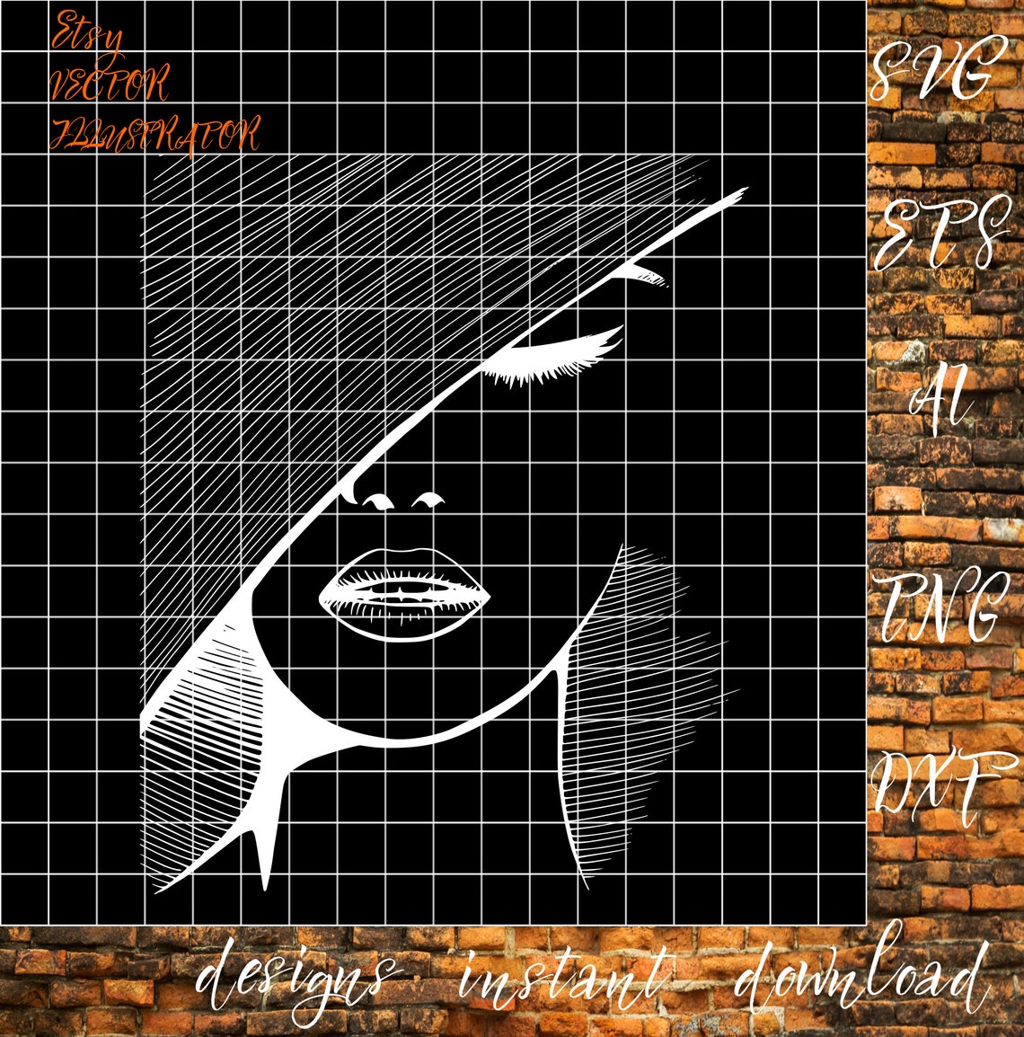 Woman Model Svg Woman With Hat Outline Svg Fashion Woman - Etsy