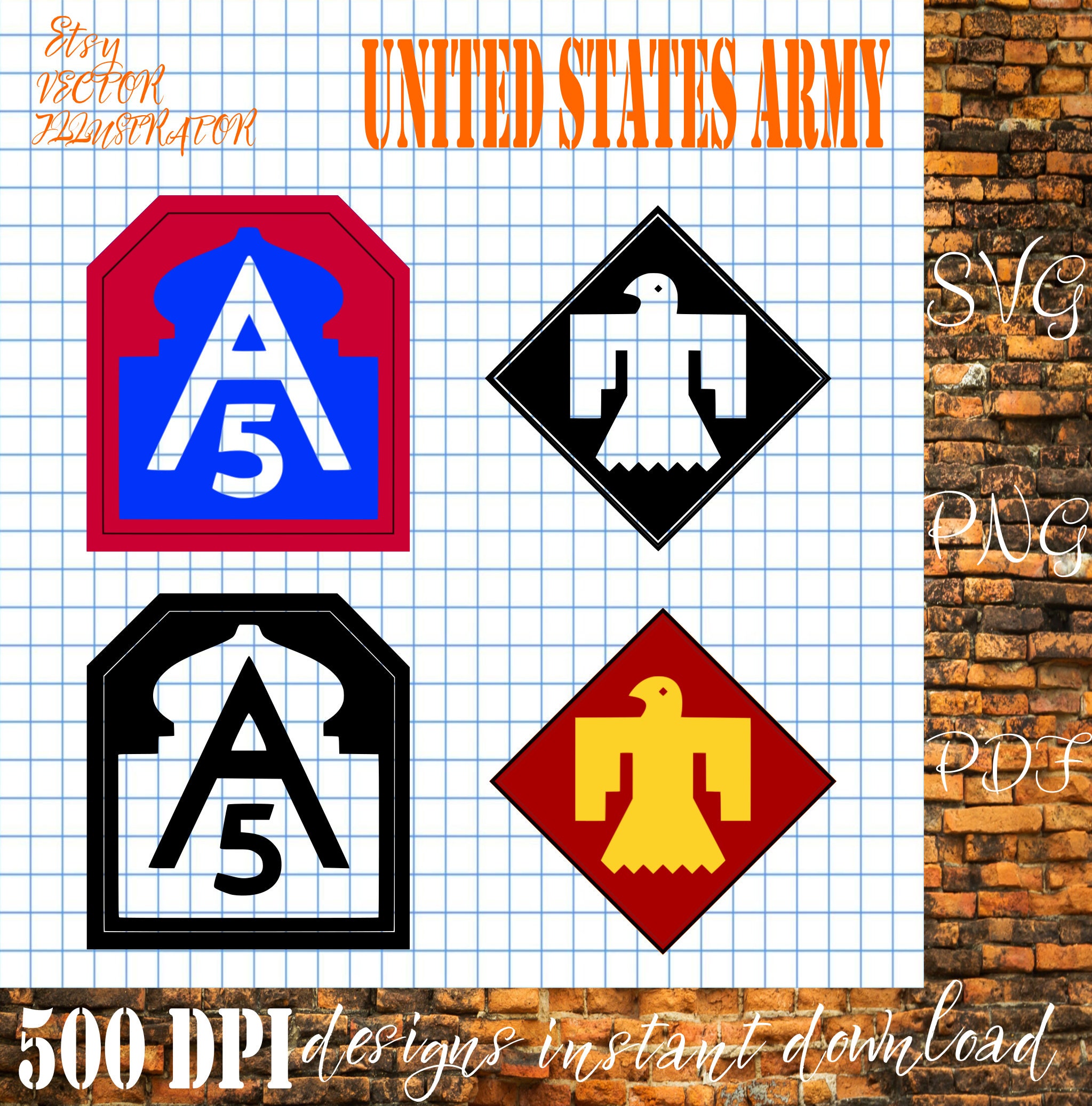 United States Army Seal Logo SVG Digital File Digital File Digital ...