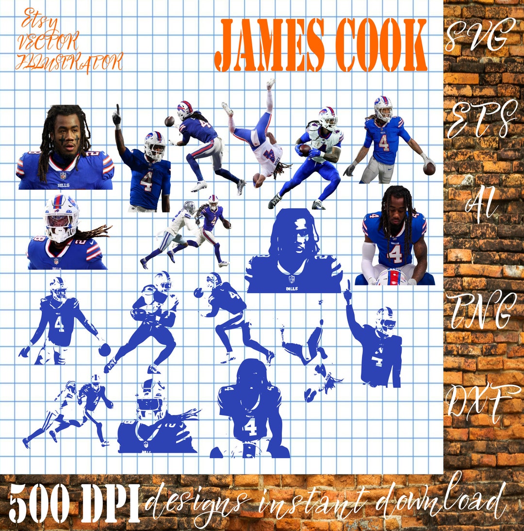 James Cook Svgpng, James Cook Bills Number 4, Bills 4, Bills Number 4 ...