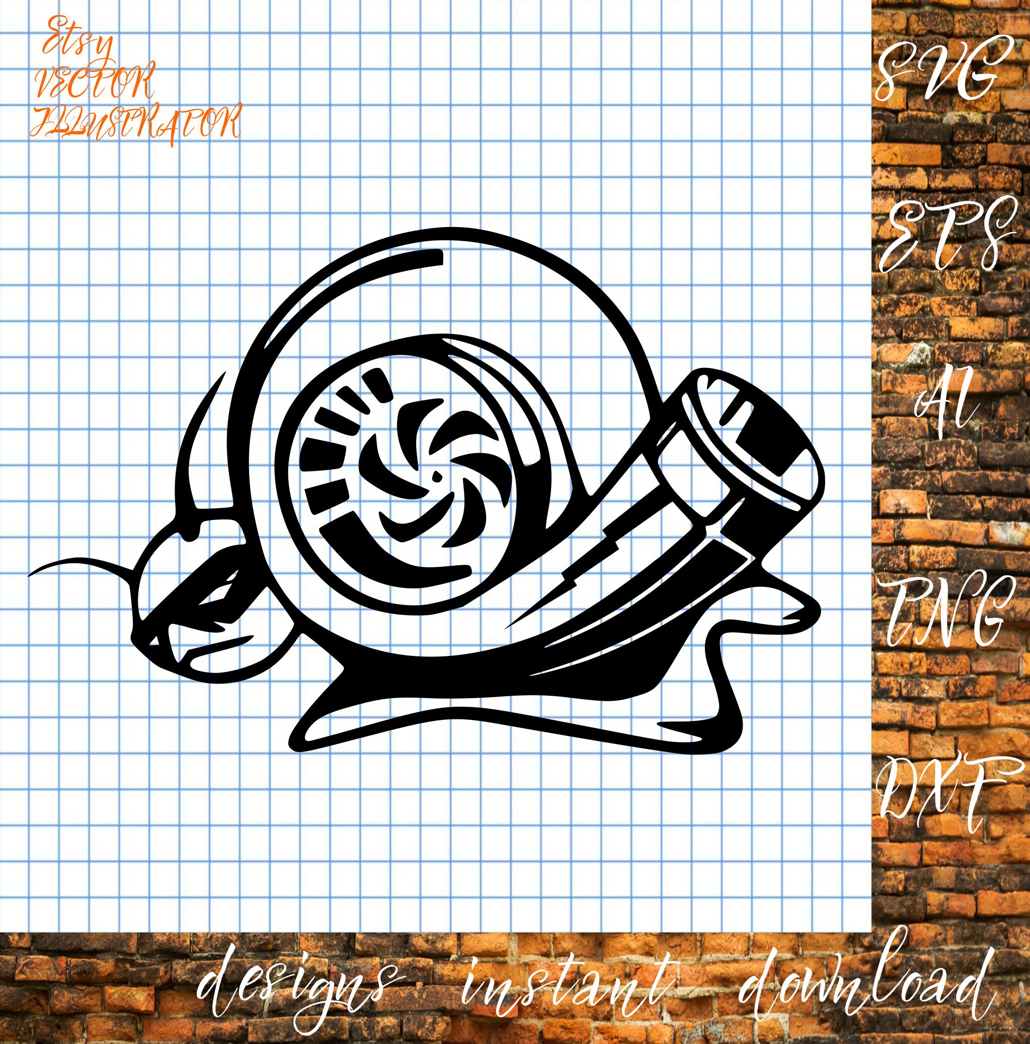 Turbo Snail Vector