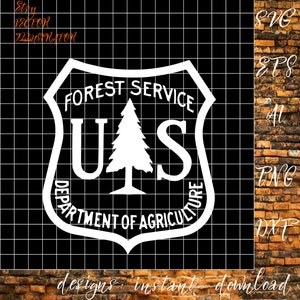 U S Forest Service Logo Svg Svgpngpdfaiepsdxf (Instant Download) - Etsy