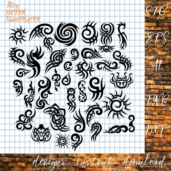 Tribal Tattoo - Etsy