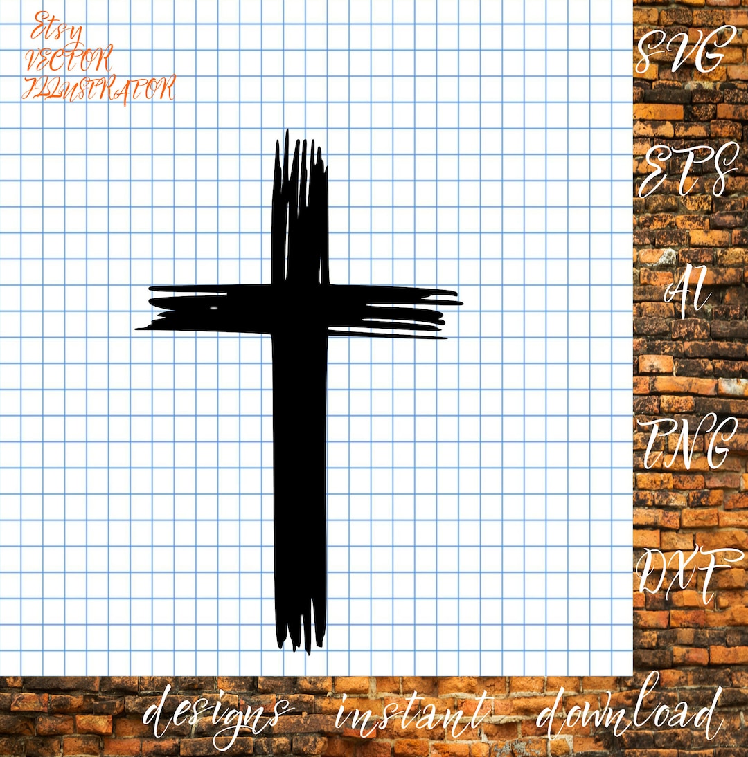 Distressed Cross, Grunge Cross Svg, Tattered Cross, Jesus Cross Png ...