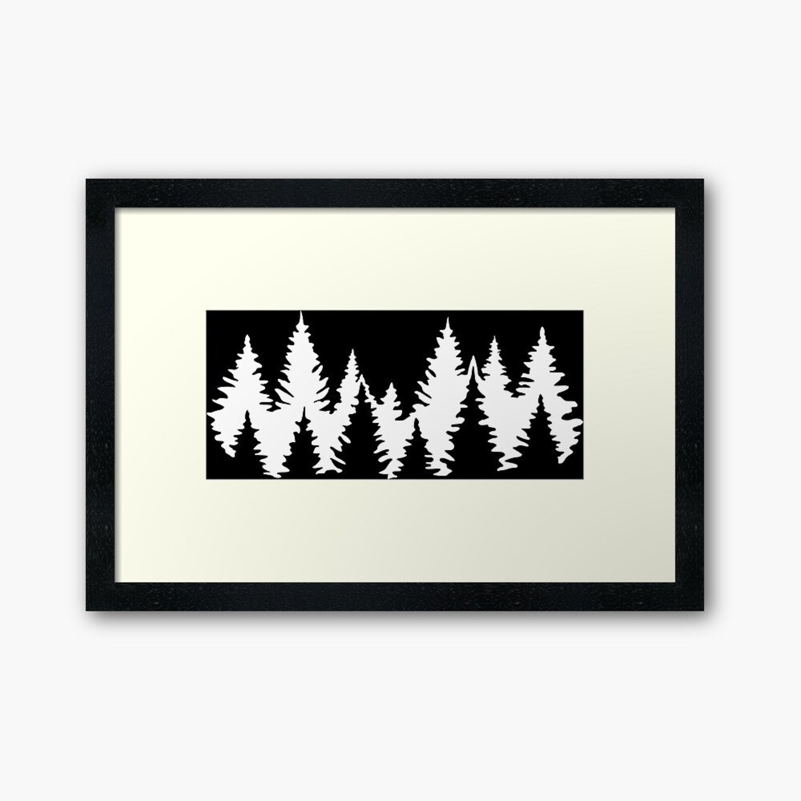 Treeline Silhouette Svg, Forest Svg, Cut File, Pine Tree Svg, Woods Svg ...