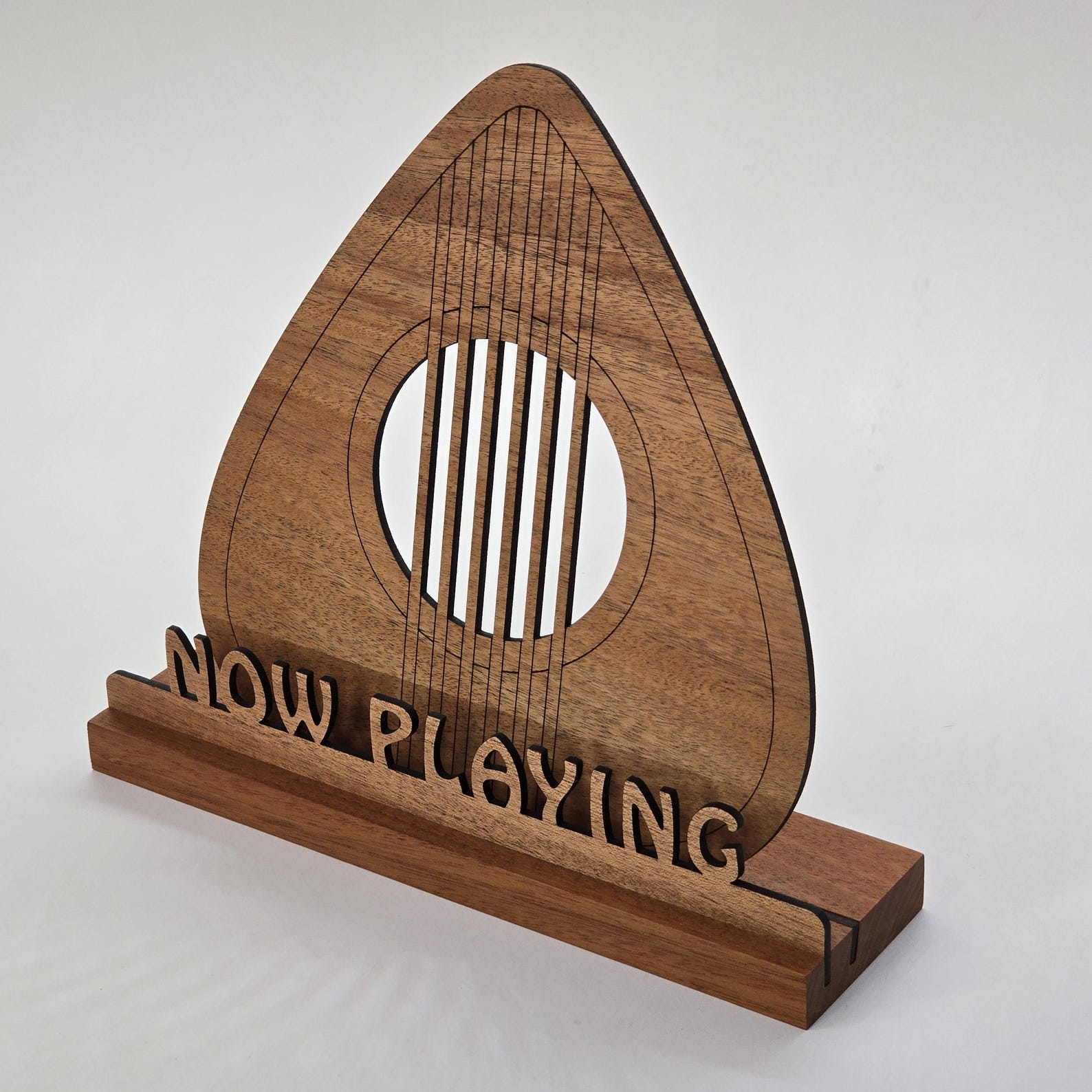 Now Spinning/now Playing Record Display Stand - Guitar - Etsy