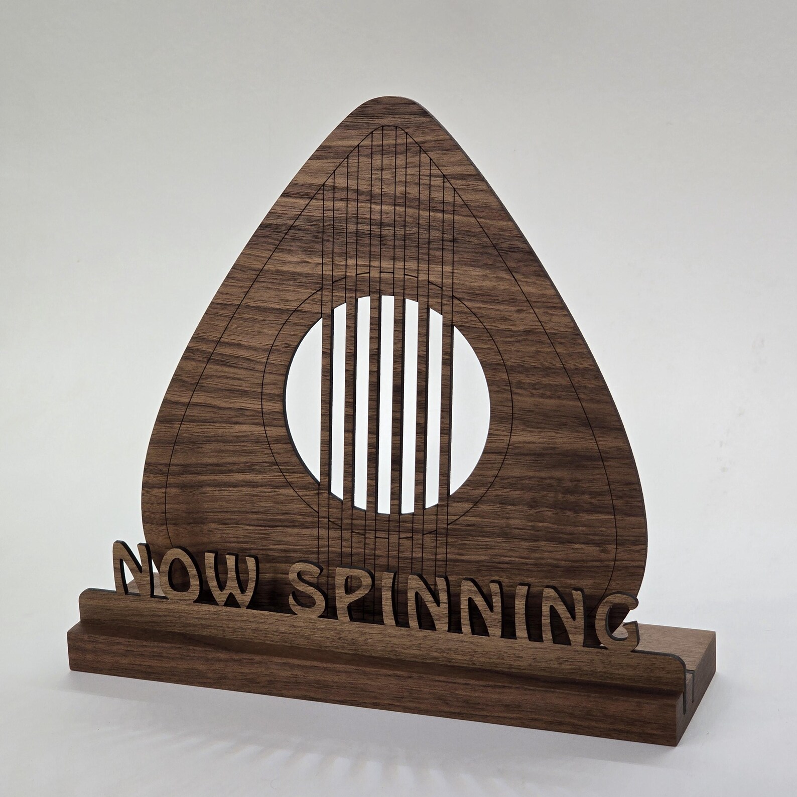 Now Spinning/now Playing Record Display Stand - Guitar - Etsy