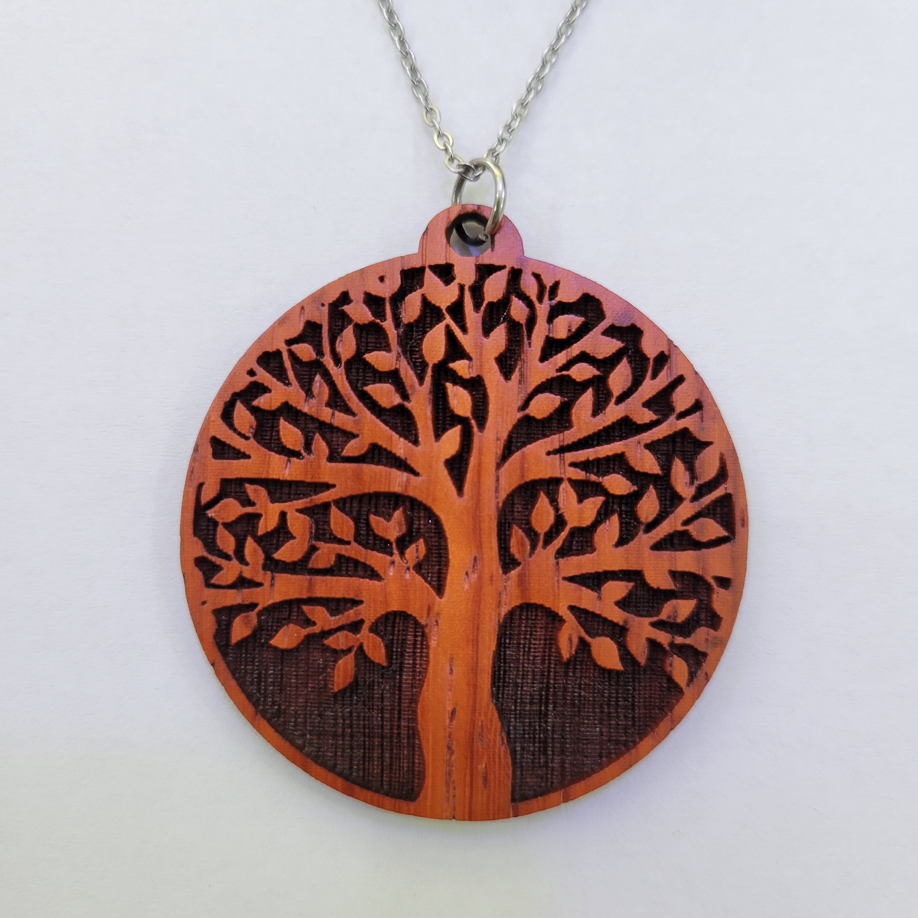 Tree of Life Hardwood Necklace - Etsy