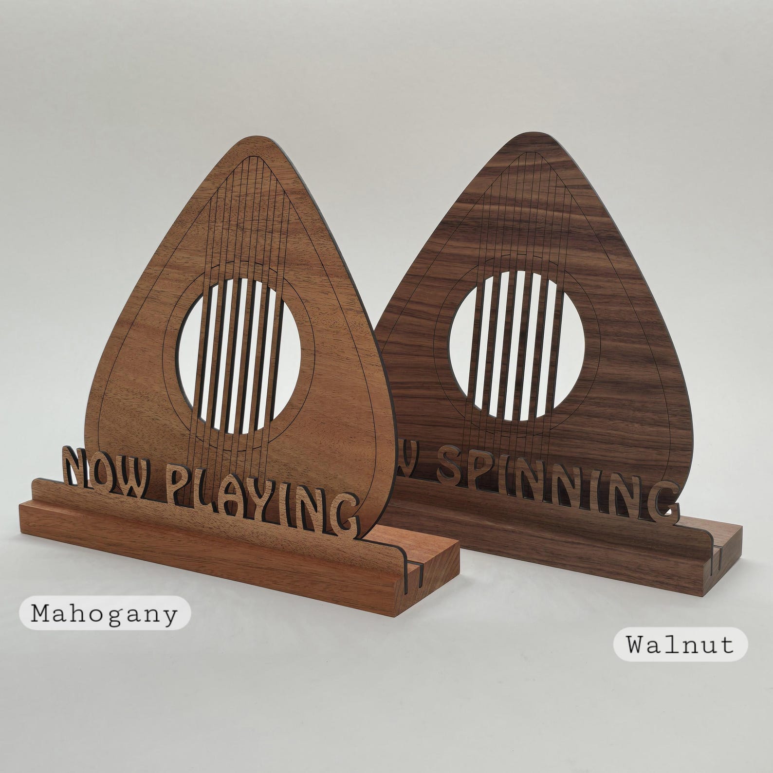 Now Spinning/now Playing Record Display Stand - Guitar - Etsy