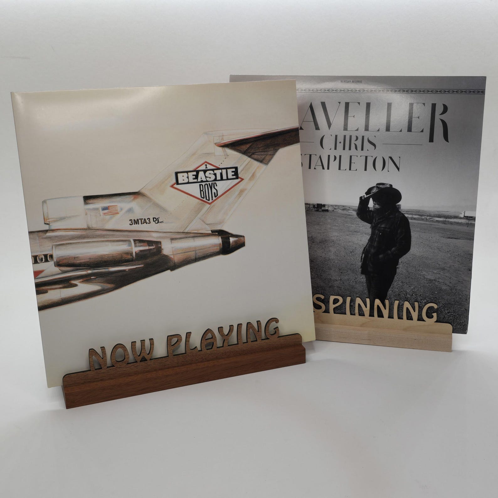 Now Spinning/now Playing Record Display Stand - Guitar - Etsy