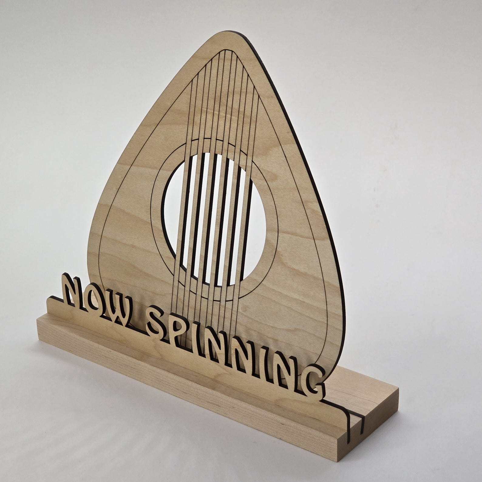 Now Spinning/now Playing Record Display Stand - Guitar - Etsy