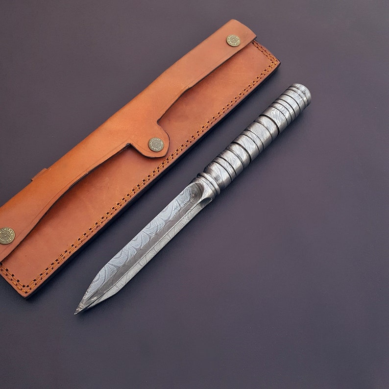 Tri Edge Dagger Custom Handmade Damascus Dagger for Hunting - Etsy